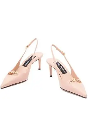 Dolce & Gabbana Slingback Capris With Embellished Detail - Multicolor