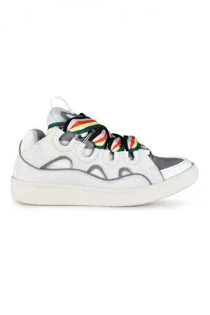 LANVIN LANVIN Curb Leather Sneakers White