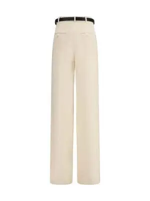 Max Mara Wide Leg Belted Pants