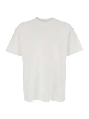 Givenchy Crewneck T-shirt With Logo Lettering On The Rear In Cotton - White