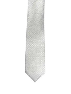 Giorgio Armani Geometric Pattern Silk Neck Tie