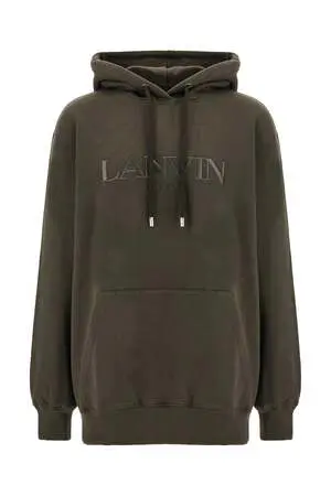 LANVIN Embroidered Logo Hoodie
