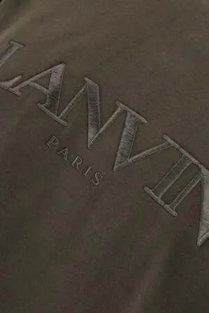 LANVIN Embroidered Logo Hoodie