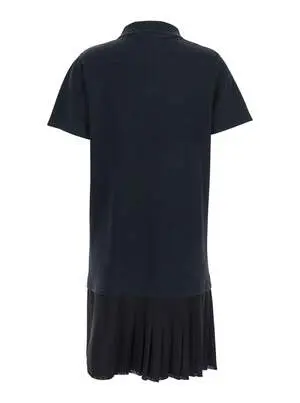 Balenciaga Layered Cotton Dress With Safety Pin Detail - Multicolor