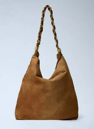 Saint Laurent Amalia Suede Shoulder Bag - Brown