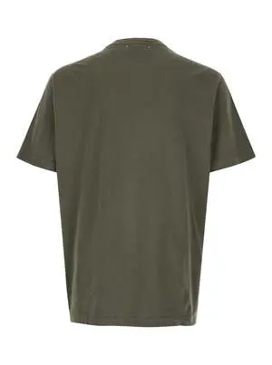 GOLDEN GOOSE T-shirt With Front Logo And Front Patch Logo In Cotton For