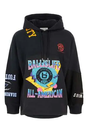 MARINE SERRE Graphic Print Cotton Hoodie - Multicolor