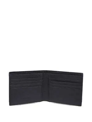 TOD'S Bi-fold Leather Wallet With Metal T Timeless Logo - Blue