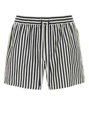 Dolce & Gabbana Embroidered Poplin Bermuda Shorts