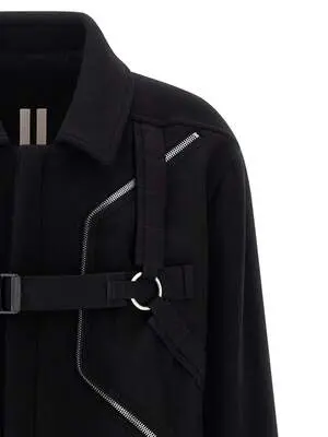 Rick Owens Blixa Jumbo Mac Zip-up Coat