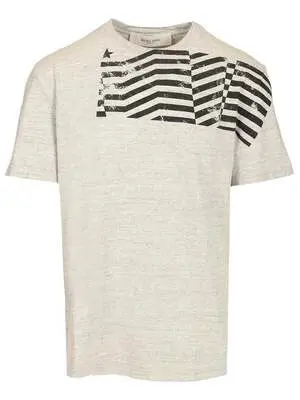 GOLDEN GOOSE Flag Print T-shirt
