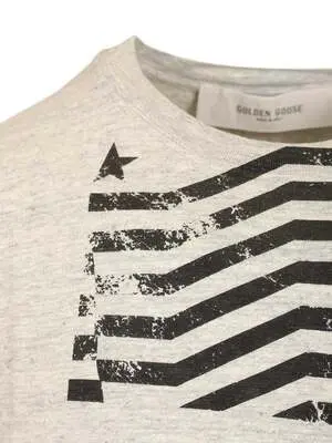 GOLDEN GOOSE Flag Print T-shirt