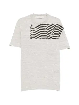 GOLDEN GOOSE Flag Print T-shirt