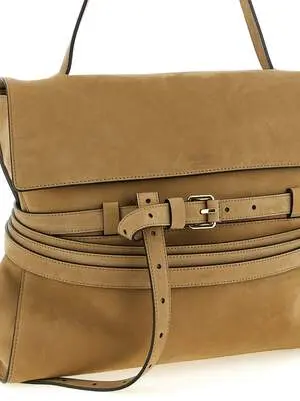 Moschino Tie Me Shoulder Bag - Cream