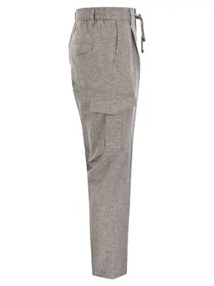 Peserico Wool, Silk And Cashmere Jogger Trousers