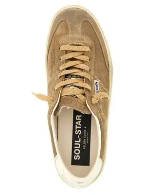 GOLDEN GOOSE Soul Star Suede Sneakers - Brown