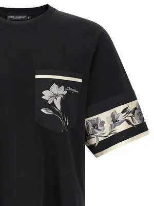 Dolce & Gabbana Silk Detail T-shirt