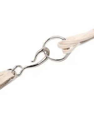 Dries Van Noten Carved Leaf Pendant Necklace