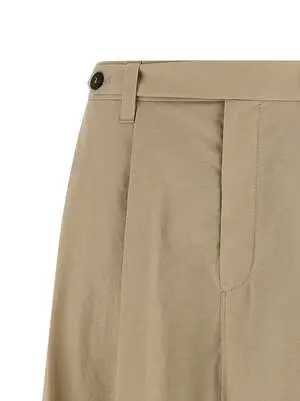 Brunello Cucinelli Flared Cotton Skirt - Cream