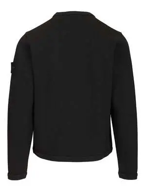 Stone Island Mesh Stitch Organic Cotton Fleece Crewneck