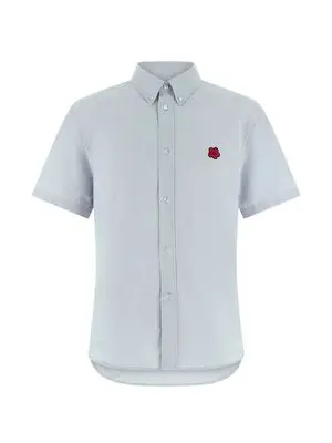 Kenzo Boke Flower Crest Casual Shirt - Blue