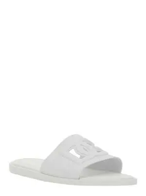 Dolce & Gabbana Rubber Logo Detail Slip-on Sandals
