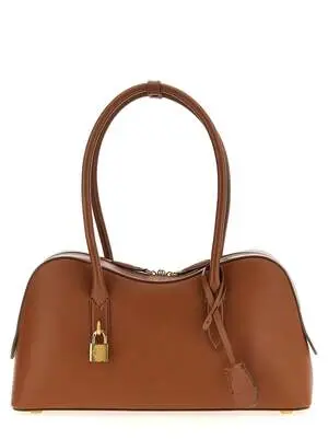 Stella McCartney Ryder Shoulder Bag With Padlock Detail - Brown