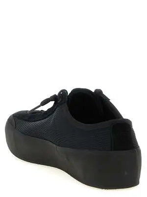Stone Island Polyester Mesh Sneakers With Suede Details