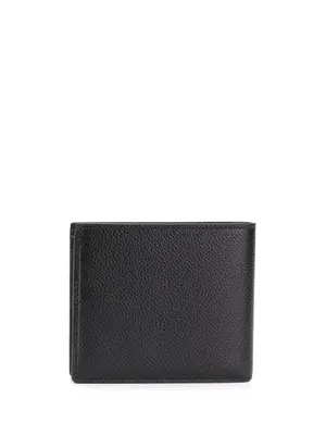 Balenciaga Logo-print Squared Bi-fold Wallet - Black