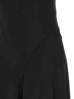 Victoria Beckham Zipped Front Midi Dress - Black