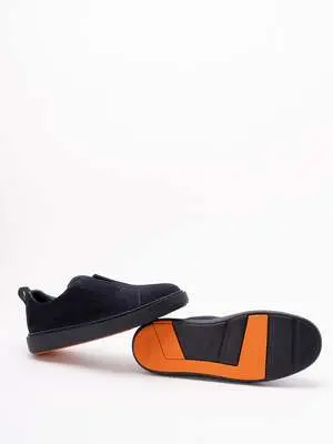 Santoni Victory Suede Slip-on Sneakers - Multicolor