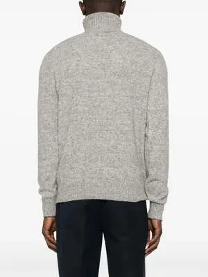 Brunello Cucinelli Alpaca High-collar Long-sleeve Sweater