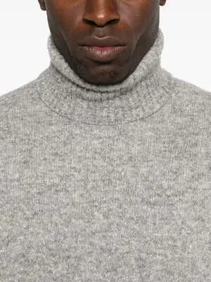 Brunello Cucinelli Alpaca High-collar Long-sleeve Sweater