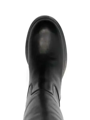 Paris Texas Flat Nappa Leather Boots - Black