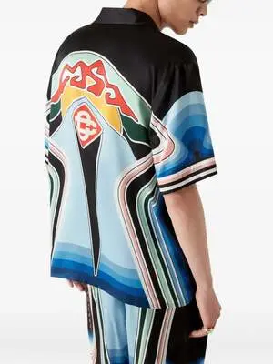 Casablanca Graphic Mountain Print Shirt
