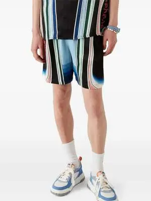 Casablanca Graphic Mountain Silk Shorts - Multicolor