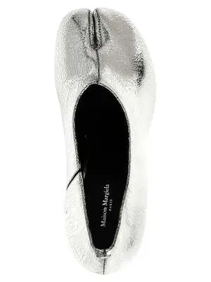MAISON MARGIELA Tabi Pumps With Broken Mirror Finish - Silver