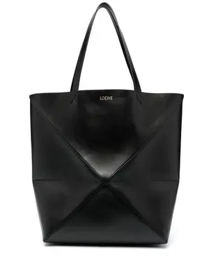 Loewe LOEWE Leather Tote Bag Black