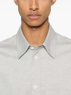 Thom Browne Cotton Shirt With Four-stripe Detail