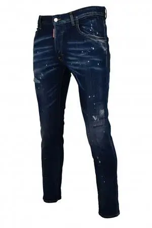 Dsquared2 Cotton Skater Jeans With Distressed Details