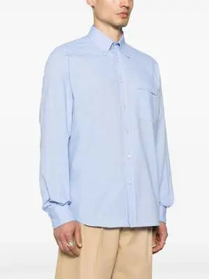 Valentino Garavani Vlogo Signature` Long Sleeve Oxford Shirt - Multicolor