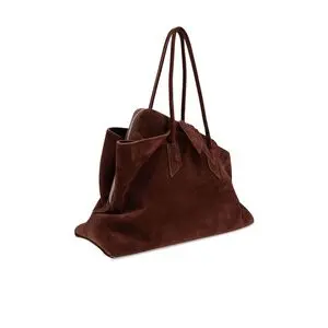 Attico Chocolate Suede Tote Bag