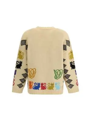 Valentino Garavani Le Chat De La Maison" Jacquard Wool Cardigan - Multicolor