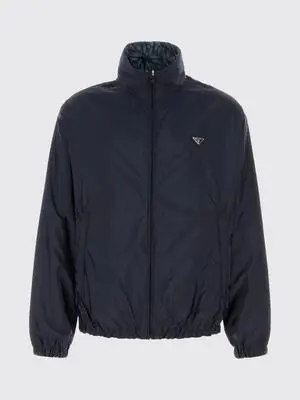 Prada Recycled Polyamide Zip-up Jacket - Blue