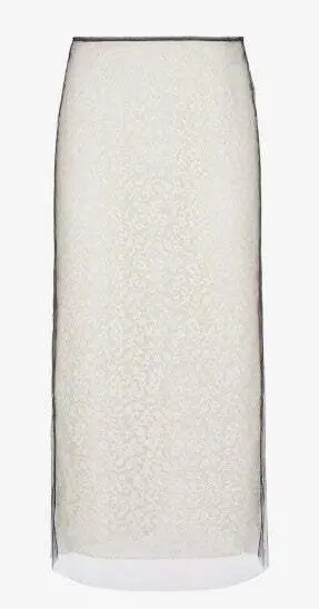 Fendi Textured Mesh Skirt - Multicolor
