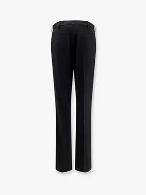 Balenciaga Slim Tailored Wool Trousers - Black
