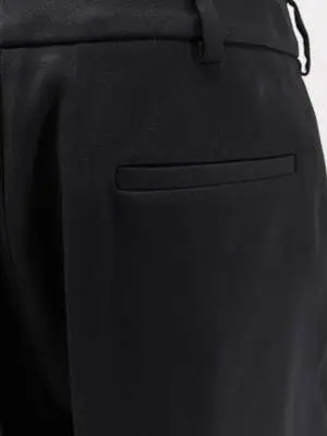 Balenciaga Slim Tailored Wool Trousers - Black
