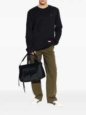 Dries Van Noten Cotton Trousers With Side Pocket - Green
