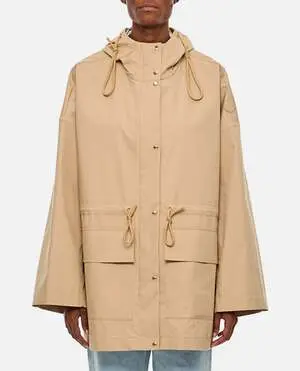 Moncler Gaillon Hooded Parka In Cotton - Multicolor