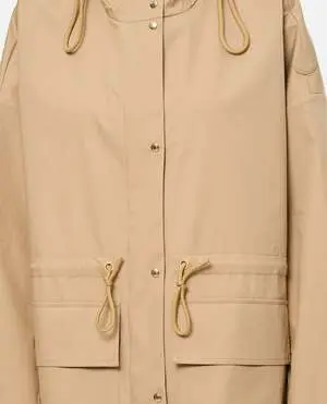 Moncler Gaillon Hooded Parka In Cotton - Multicolor